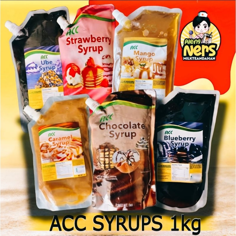 ACC Syrups 1L (Chocolate Syrup, Strawberry Syrup, Caramel Syrup ...
