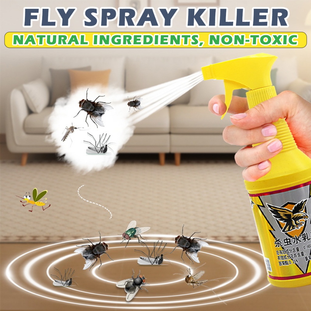 Fly Spray Killer Spray Safe and Non-toxic Flies Repellent Household ...