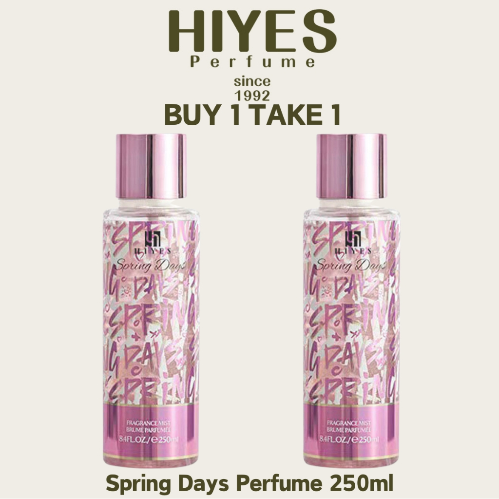 HIYES【Buy 1 Take 1】Spring Days Body Mist Perfume Brume Parfumme For ...