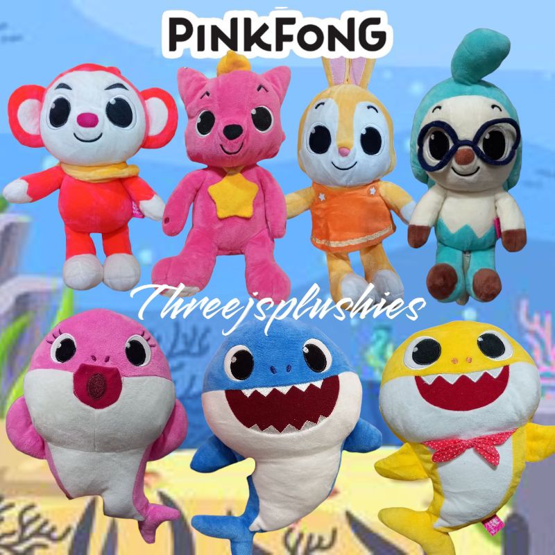 Baby Shark Pink Fong Pinkfong stuffed toys for kids preloved | Shopee ...