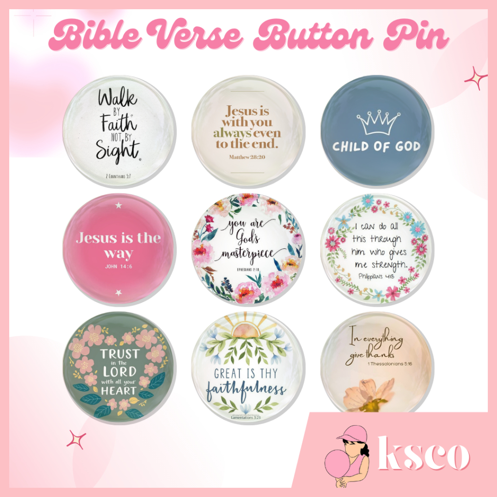 Bible Verse Button Pin 2.25 inches | Shopee Philippines
