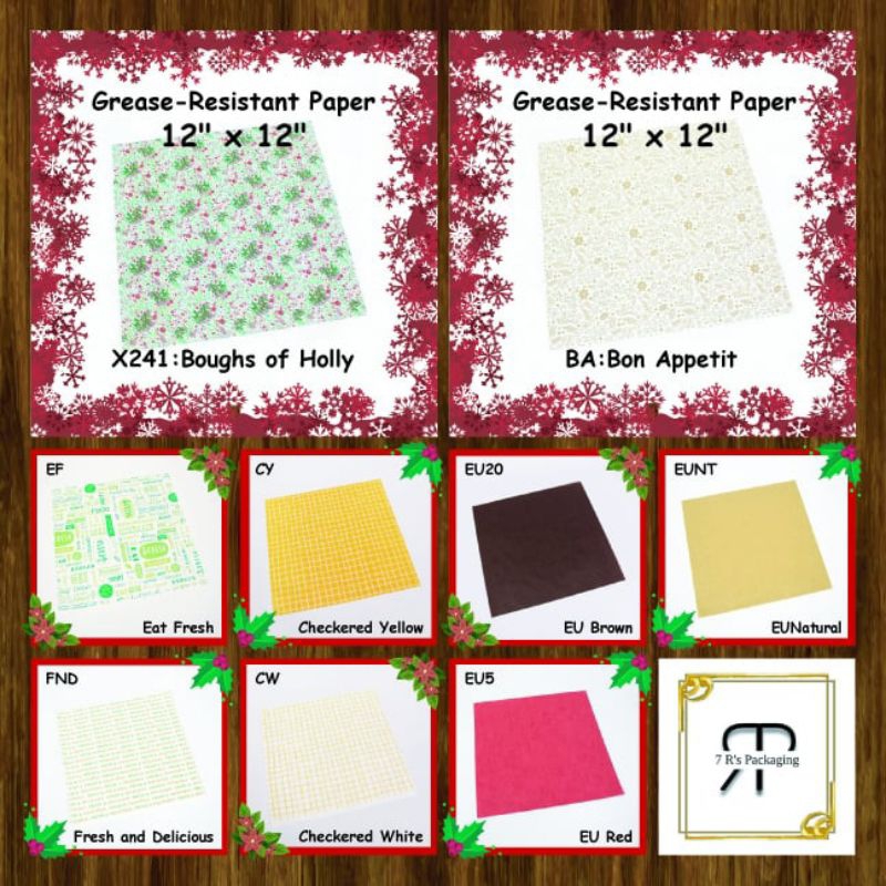 100 Sheets - 12" x 12" Square Grease Resistant Paper | Shopee Philippines