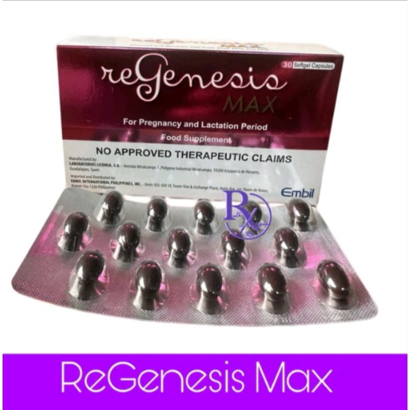 ReGenesis Max Supplement for pregnancy and lactation period 30softgel ...