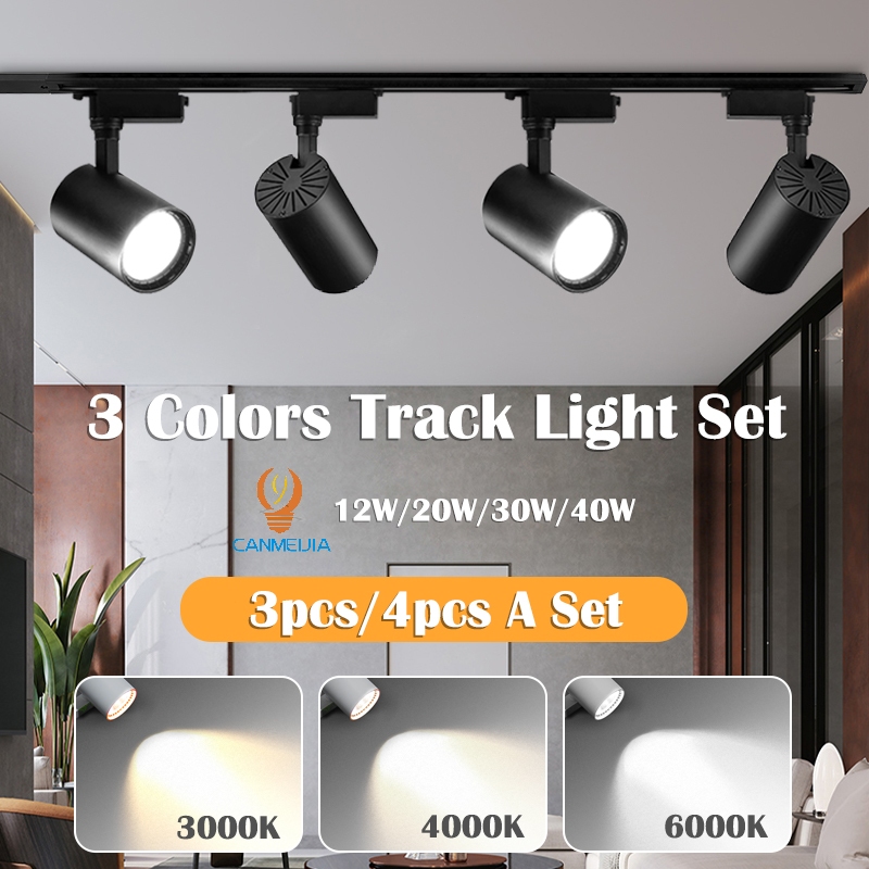 Track Light Set Led Rail Lamp COB Spotlight 220V Stage Lights Ceiling ...