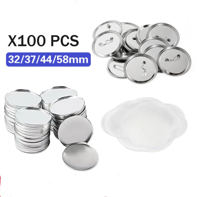 Button Pin 37mm Sets or 32 44 58mm (100pcs) Badge material Badge ...