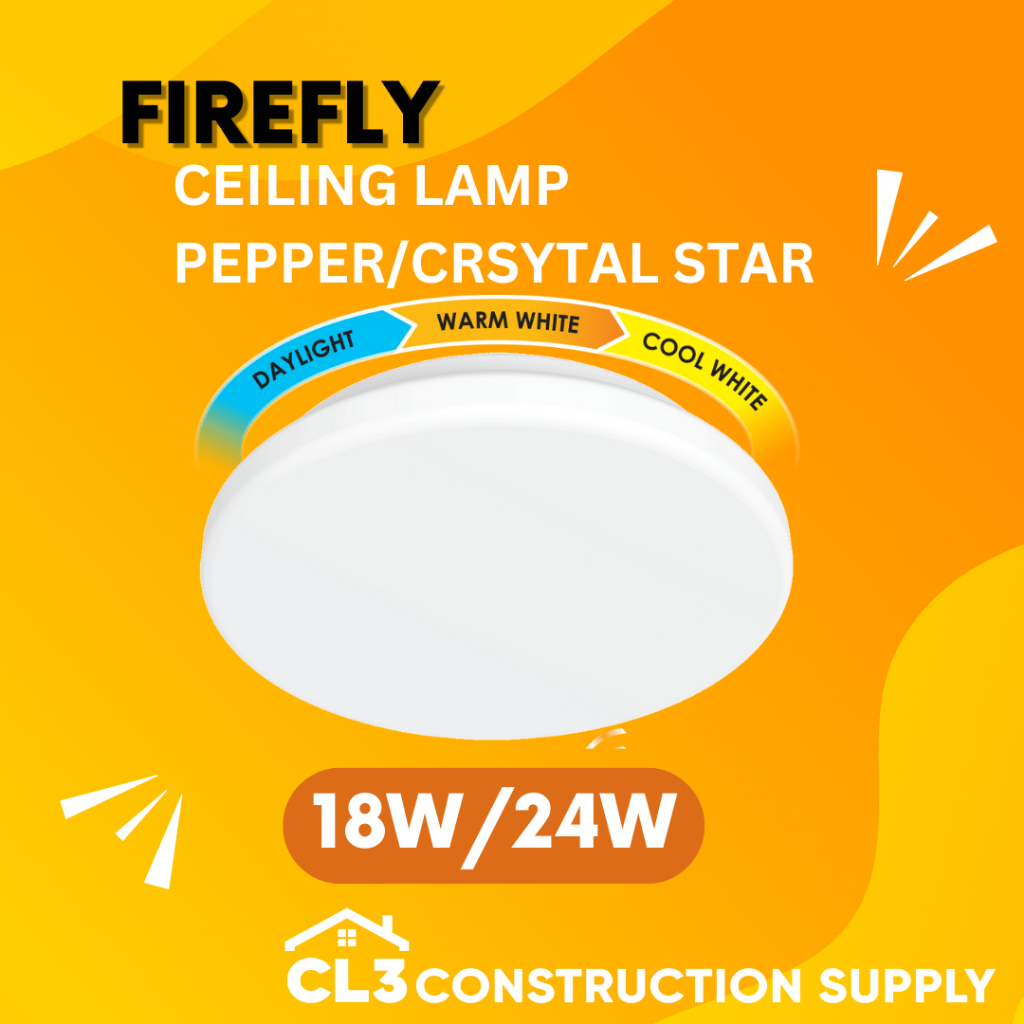 FIREFLY 3-COLOR CEILING LAMP | Shopee Philippines
