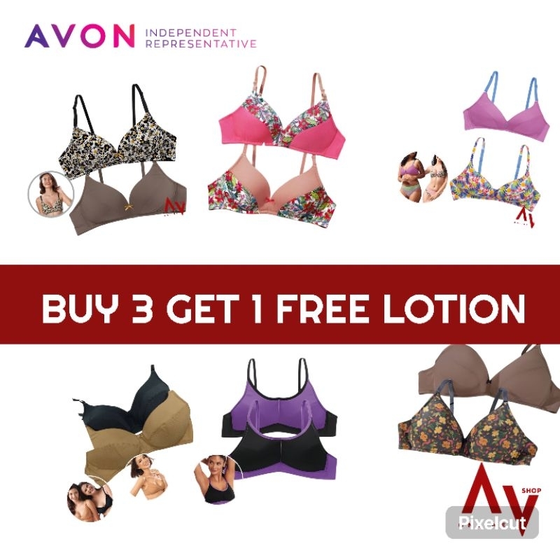 AVON Serenity Non-Wire Lightwear 2Pc Bra Set (Almira, Carol, Thea ...