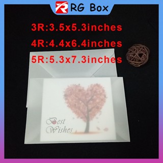10PCS wholesale Transparent envelope for invitations 5R 4R 3R Christmas ...