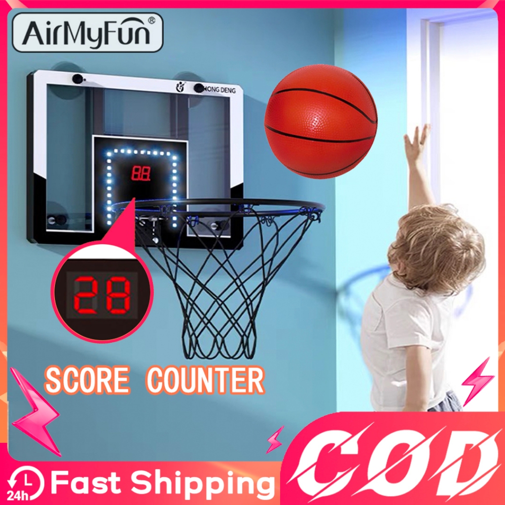 Mini Hanging Basketball Hoop Kids Basketball Ring With Score Counter ...