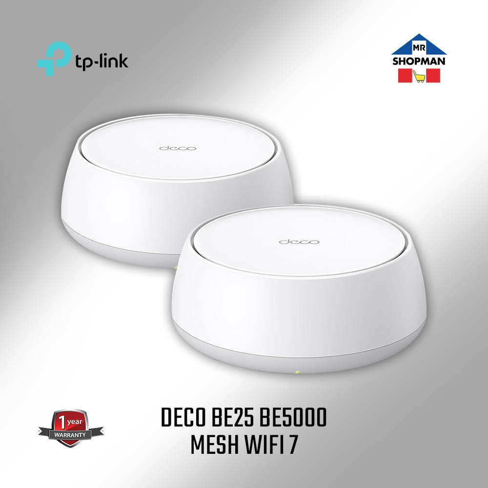 Tplink Deco Mesh Wifi 7 BE25 BE5000 1 Pack / 2 Pack / 3 Pack Whole Home ...