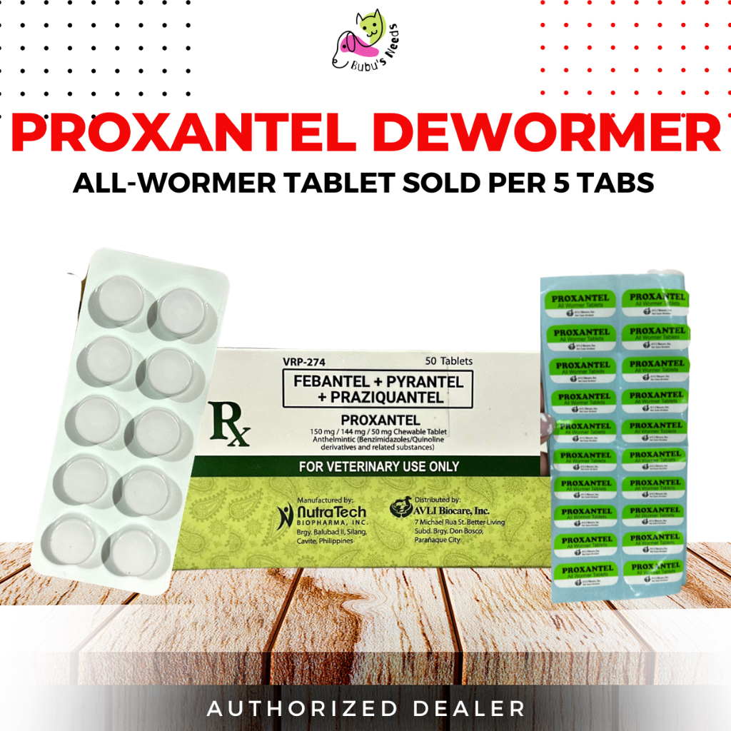 [SOLD BY 5 TABS] FREE STICKERS - PROXANTEL ALL-WORMER D3WORM3R TABLET ...