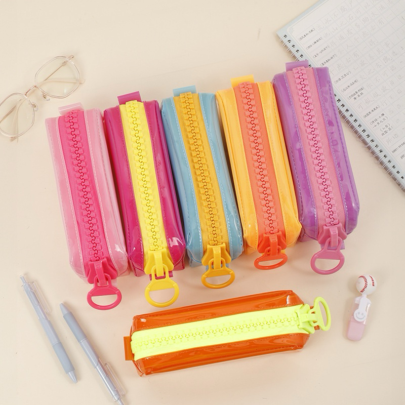 Glossy Colored Pencil Case All in One Pouch Waterproof Pouch | Shopee ...