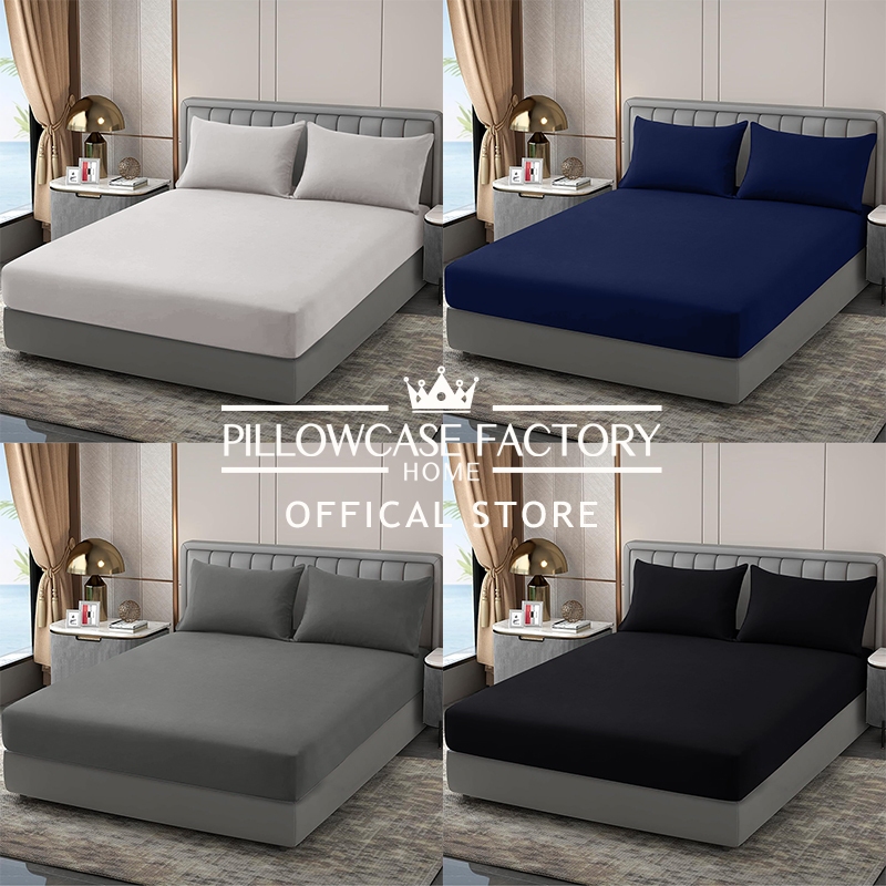 3 in 1 bedsheet garterized sheet and pillowcase set No Gusot No Lukot ...