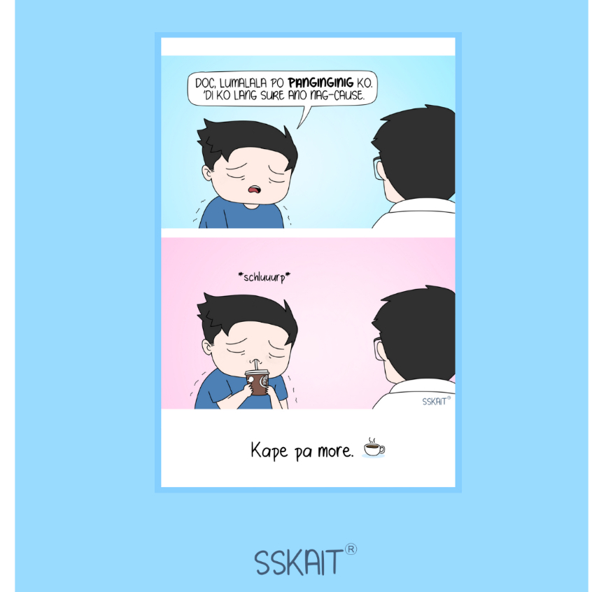 SSKAIT Kape Pa More - Funny Mood Poster Card | Shopee Philippines