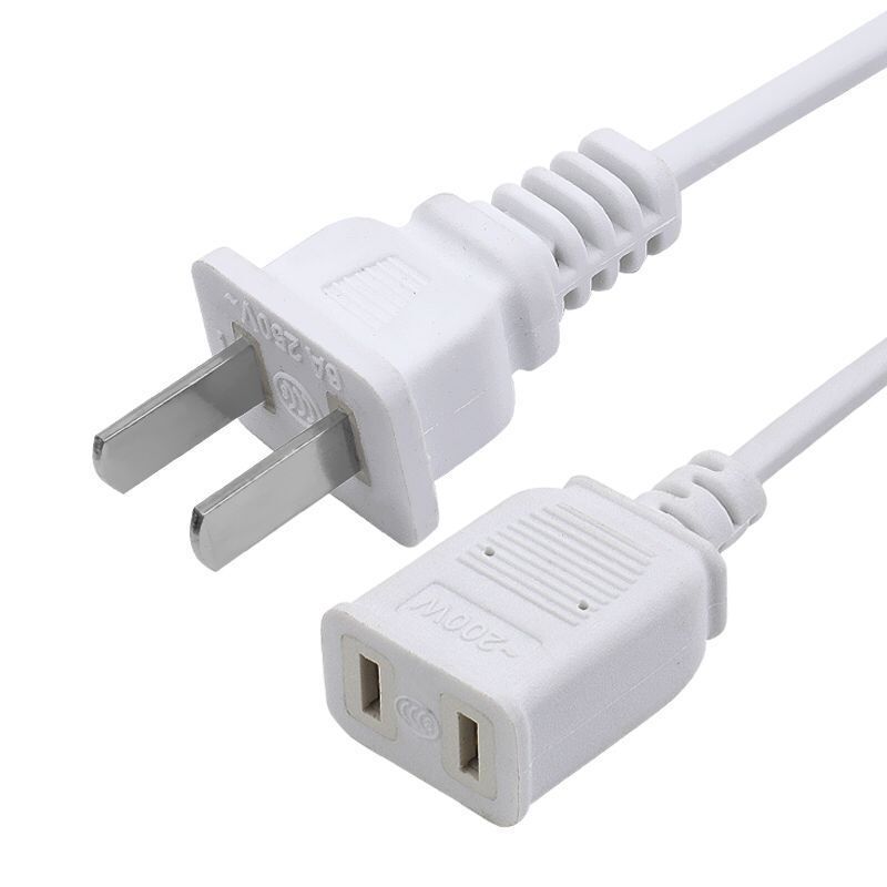 Extension Cord 3 Meter 2 Plug Power Cord Extension 2 Pin Dual Portable ...