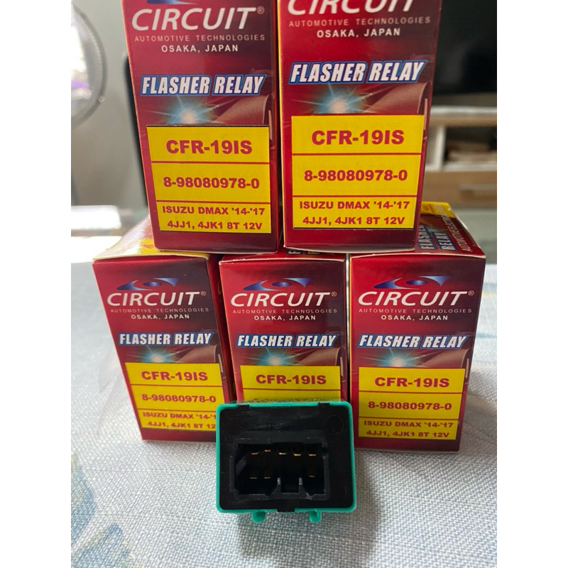 CFR-19IS FLASHER RELAY ISUZU DMAX '14-'17 4JJ1, 4JK1 8T 12V 8-98080978 ...
