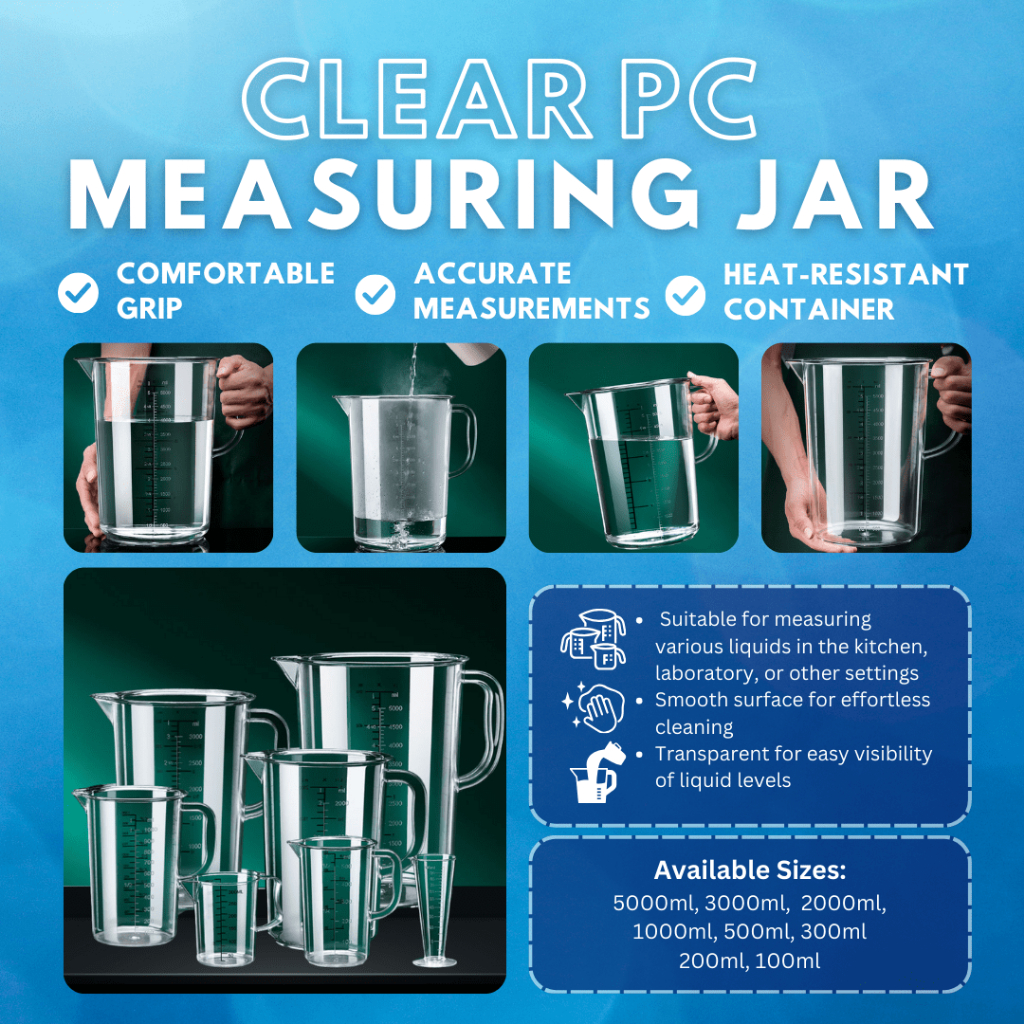 CLEAR PC MEASURING JAR (5000ml-100ml) | Shopee Philippines
