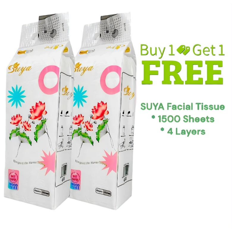 Buy One Take One 1500/1200 Sheets Tissue SUYA Tissue Napkin Pack Set ...