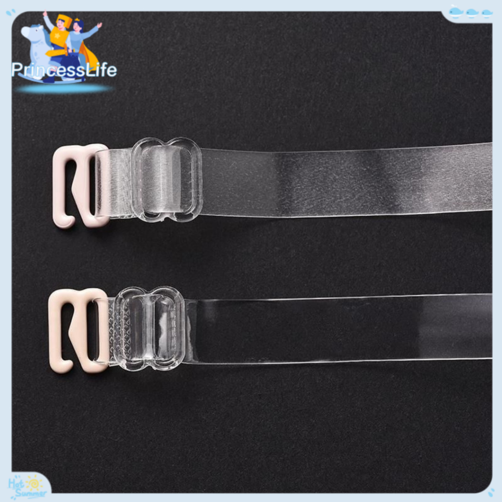 PRINCESS LIFE Invisible Silicone Rope 1pair Clear Adjustable ...