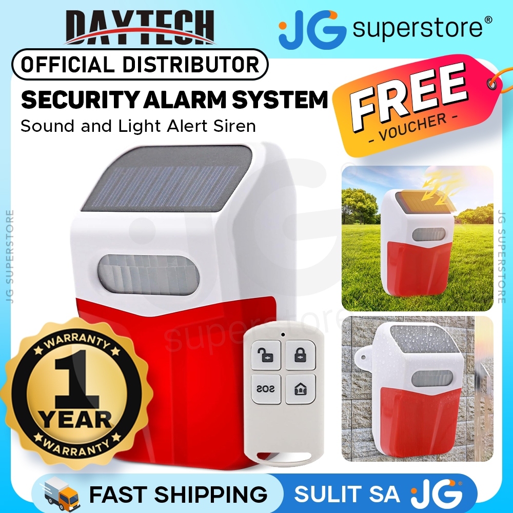 DAYTECH Waterproof Outdoor Solar Powered Home Security Alarm System ...