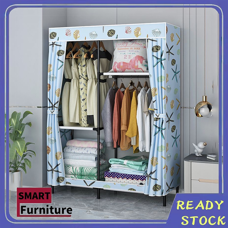 3D Large Size Wardrobe Clothes Storage Closet Cabinet Multi Function ...