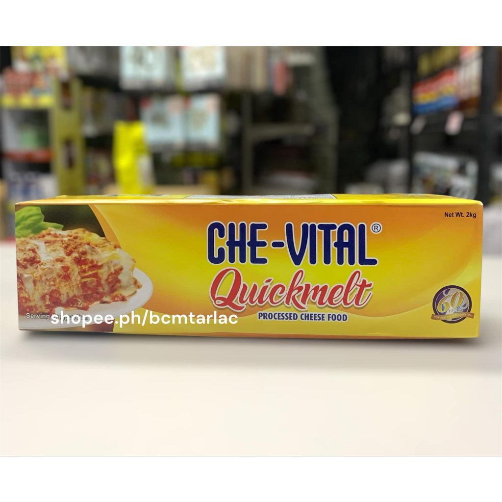 CHE-VITAL QUICKMELT CHEESE 2 KG NET EXP JULY 15, 2025 | Shopee Philippines