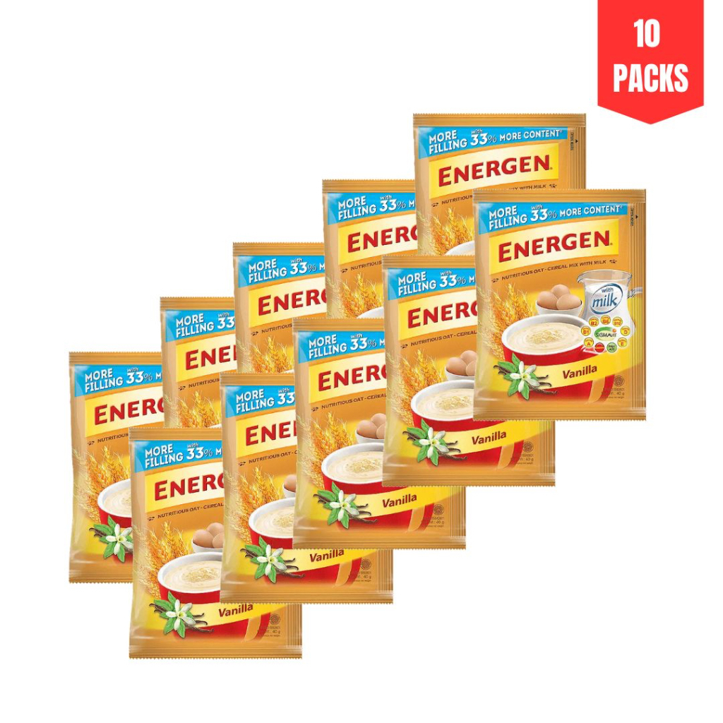 Energen Vanilla Hanger 40g x 10 | Shopee Philippines