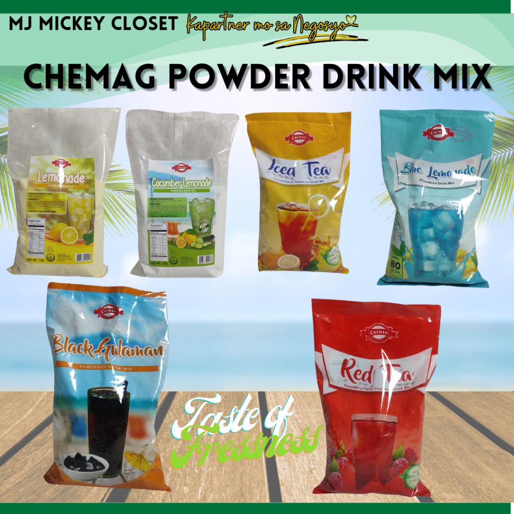 Chemag Juice Blue Lemonade Iced Tea Powder Cucumber Mix 1kilo No Need ...