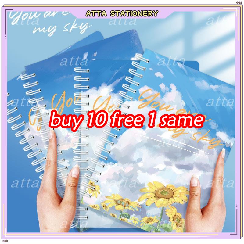 60Sheets Blue Sky Pattern Spring Notebook A5 Notepad Student Stationery ...