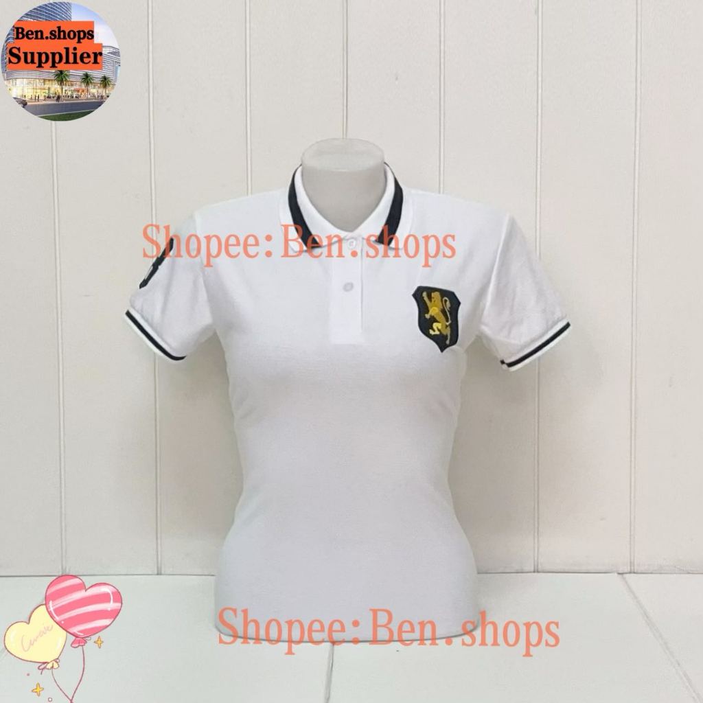 women's polo shirt fashion new style 100% cotton SJGF | Shopee Philippines