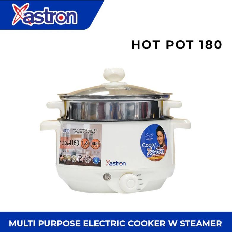 Astron HOTPOT-180 1.8L Nonstick Coating Plates Multipurpose Cooker With ...