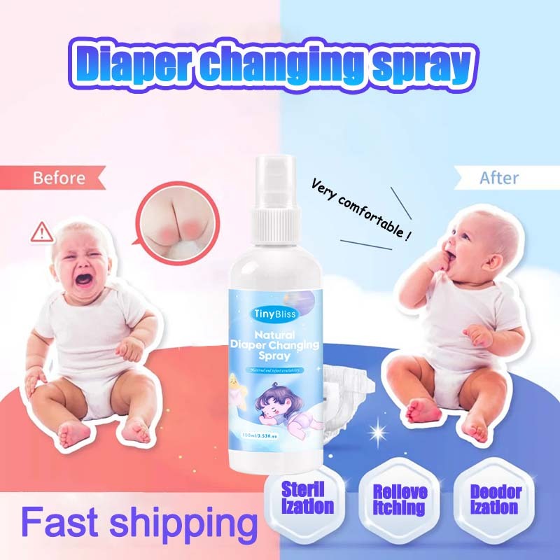 100ml Tiny bliss baby diaper changing spray/No harm to skin/kleenfant ...