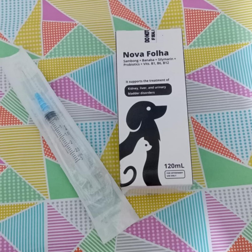NOVA FOLHA 120 ml ( sambong +banaba+silymarin+probiotics+vits.B1,B6,B12 ...