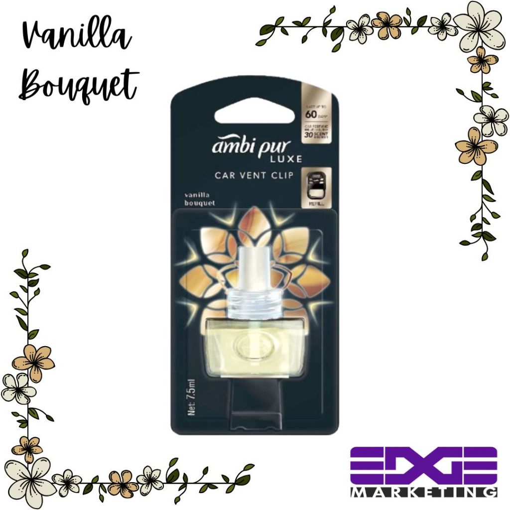 Ambi Pur Luxe Car Vent Clip Refill 7.5mL | Shopee Philippines