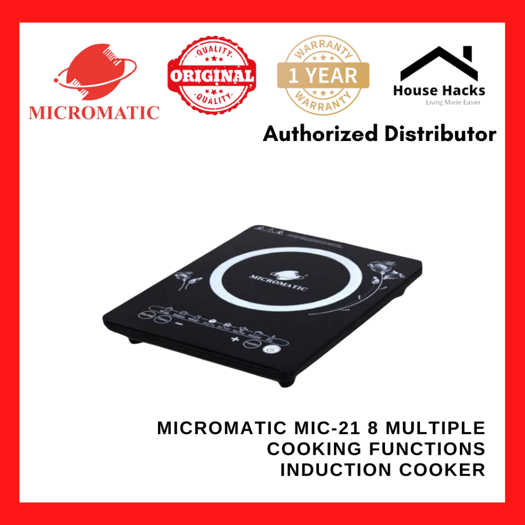 Micromatic MIC-21 8 Multiple Cooking Functions Induction Cooker (House Hacks) | Shopee Philippines