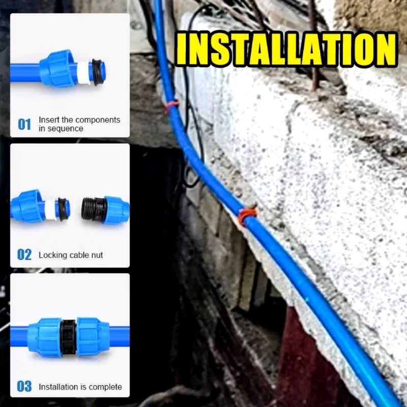 PVC HDPE HOSE PIPE SDR 11-1/2 (20mm) 3/4，1 BlACK 100 meters water pipe ...