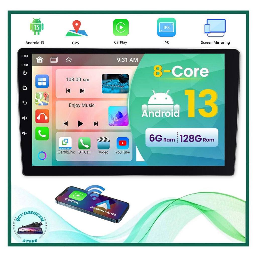 QCY TS10 [6+128G] 10 inches IPS Screen 8 Core DSP 360 View Camera with ...