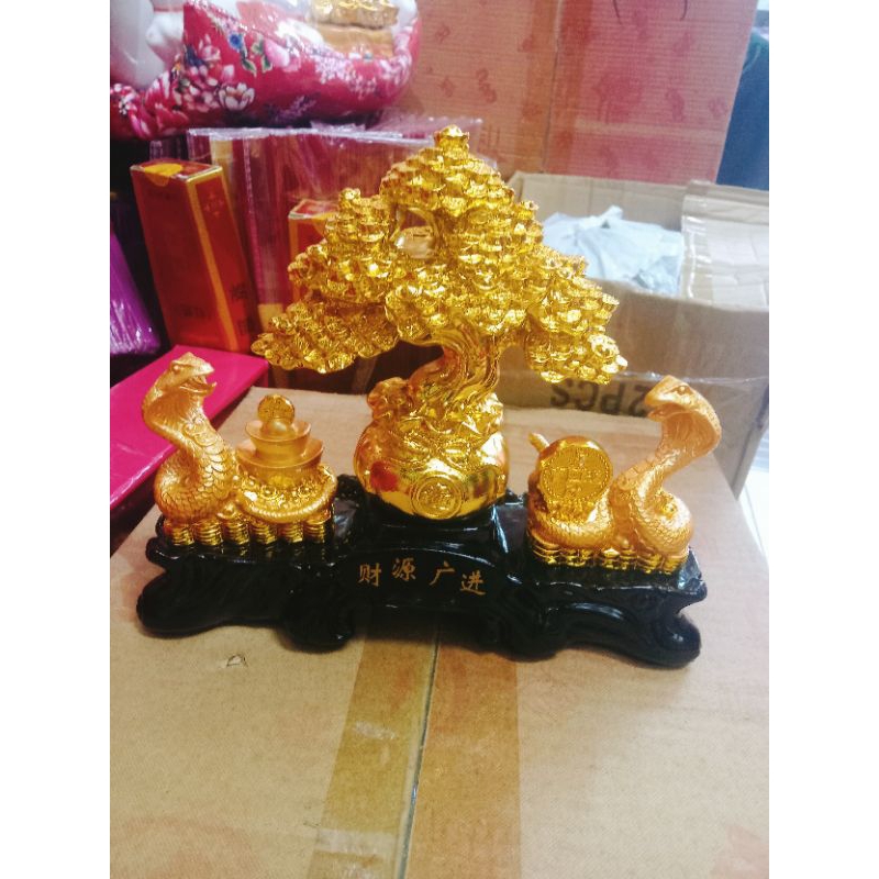 Money Tree Stand Display lucky charms Snake with Money Bar and money ...