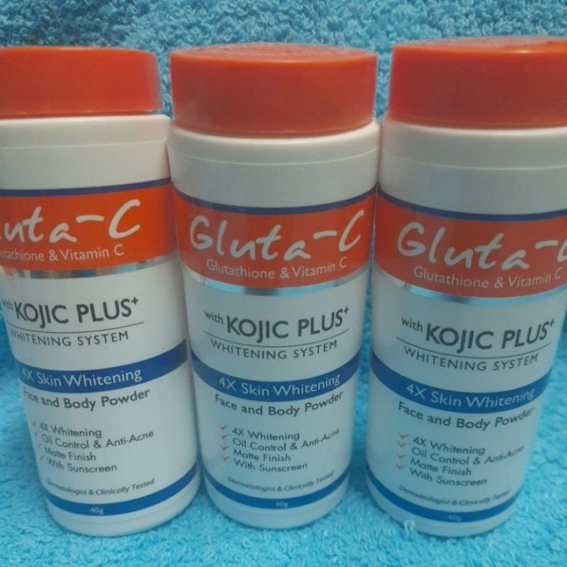 Kojic Plus 4x Skin Whitening Face And Body Powder 40g | Shopee Philippines