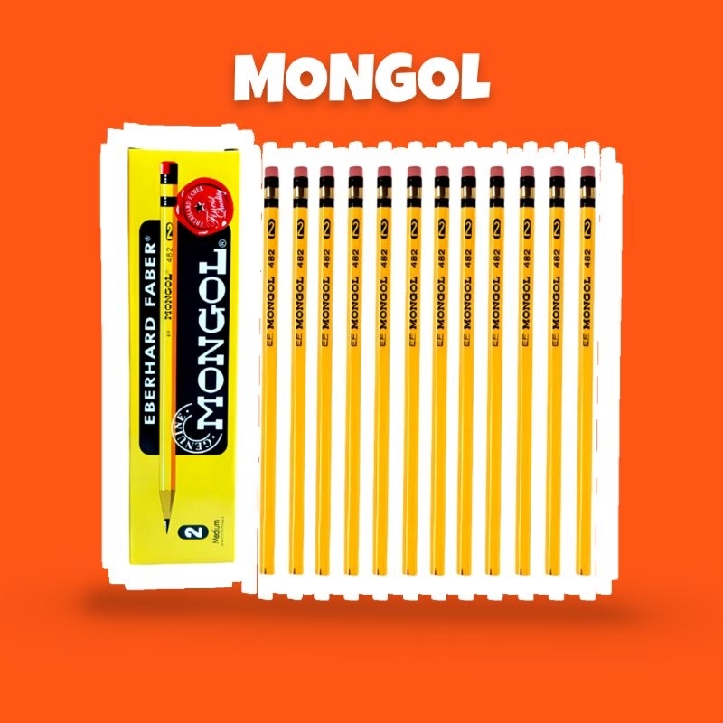 Mongol Pencil no. 2 w/ Soft Eraser Original Lapis Art Business School ...