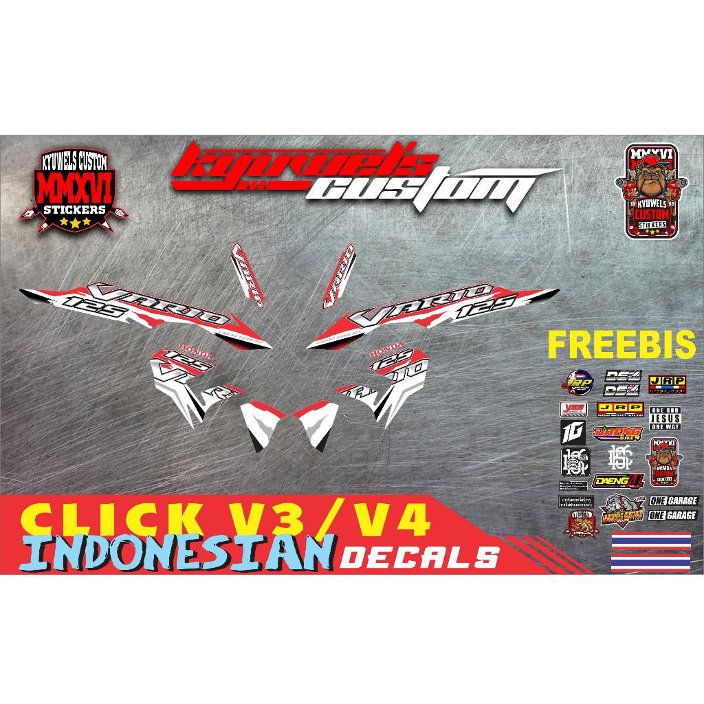 CLICK V3 V4 INDONESIAN VARIO DECALS | Shopee Philippines