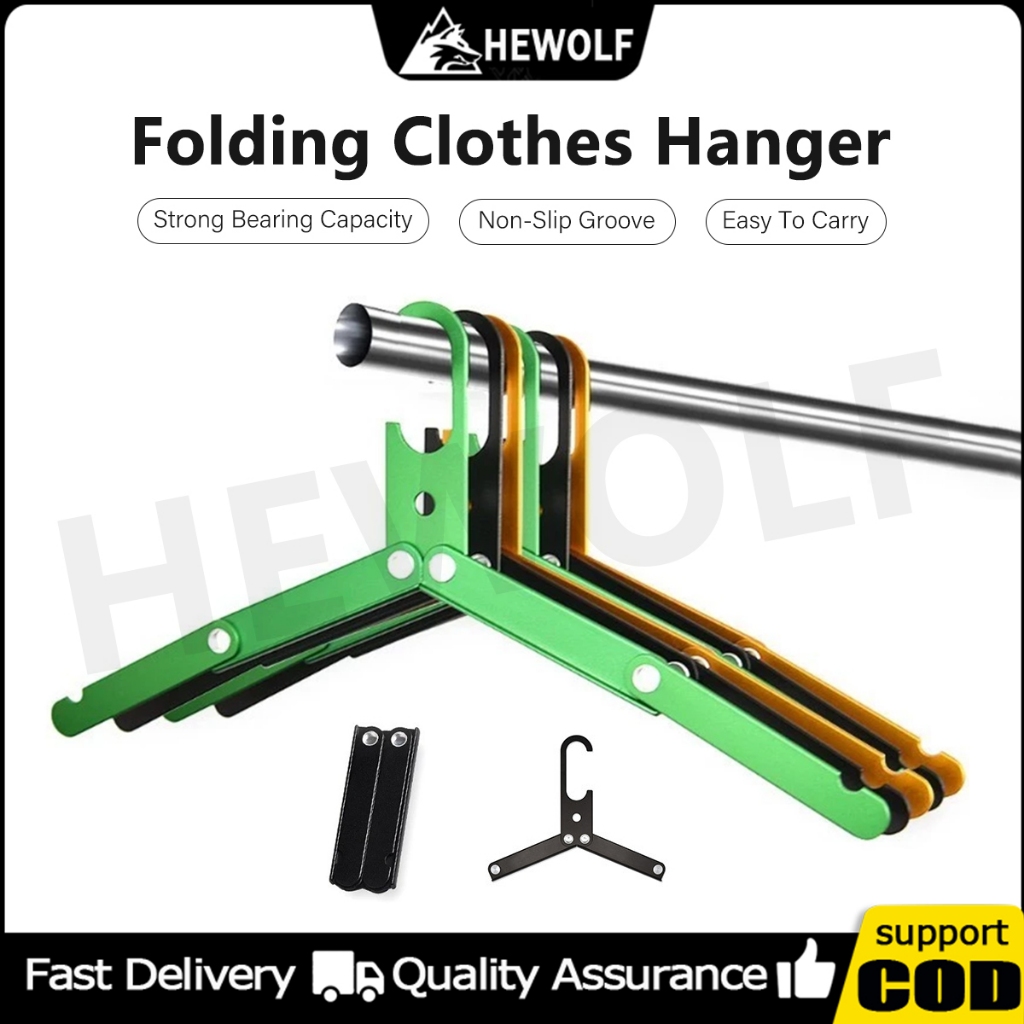 Camping Folding Hanger Aluminum Ultra Light Scalable Portable Hanger ...