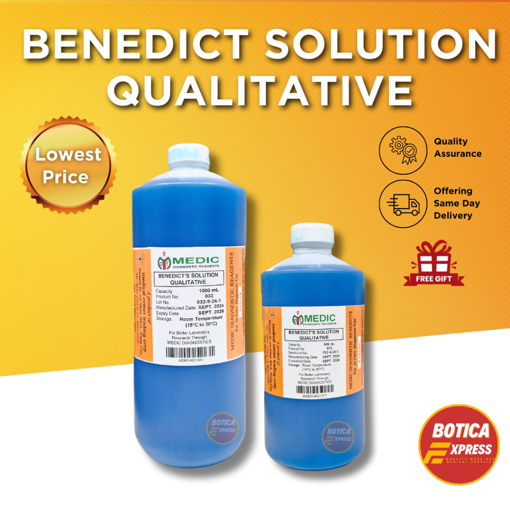 Benedict Solution 500ml | 1000ml MEDIC (Expiry Sept 2026) | Shopee ...