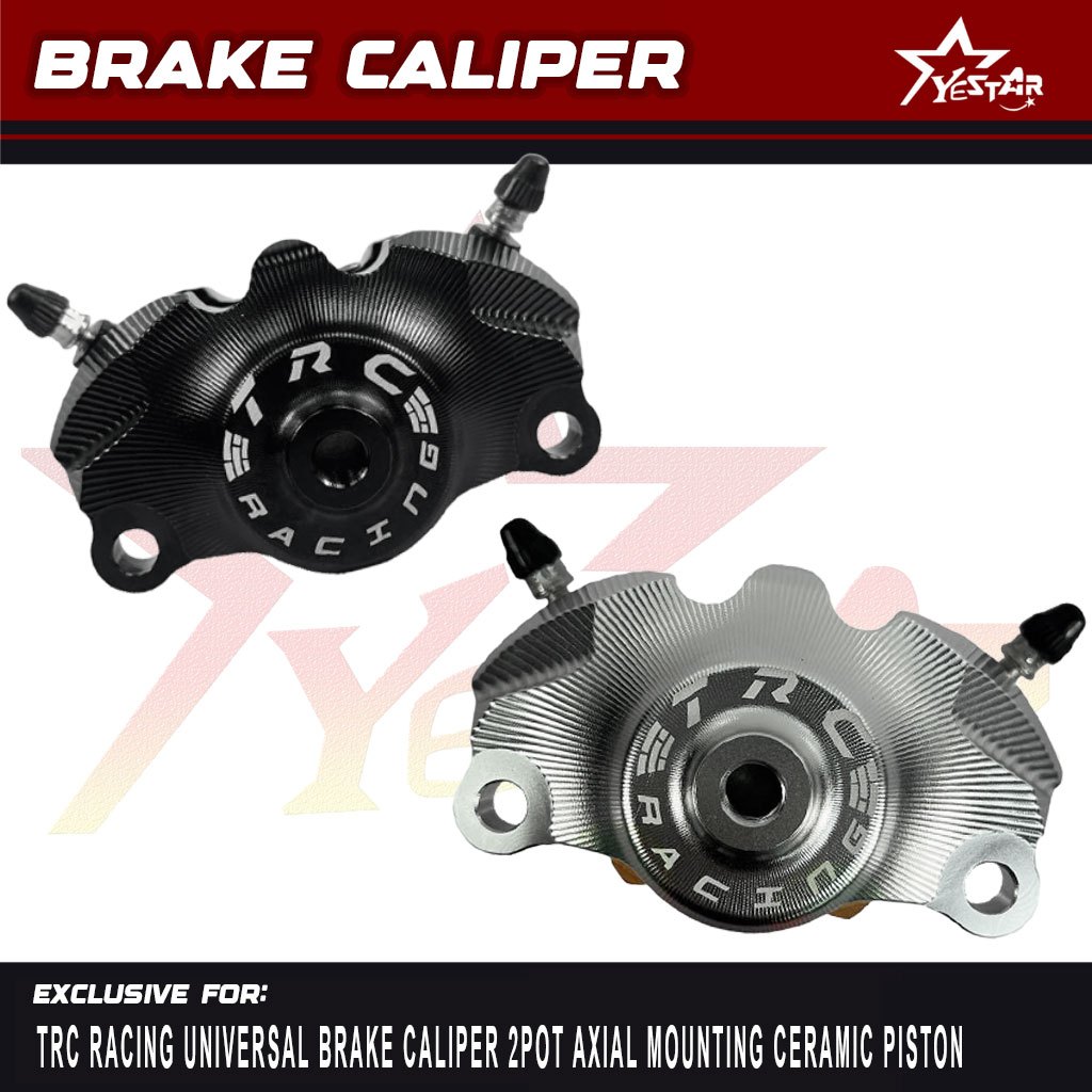 Yestar Racing TRC Universal Brake Caliper 2 POT Axial Mounting Ceramic ...