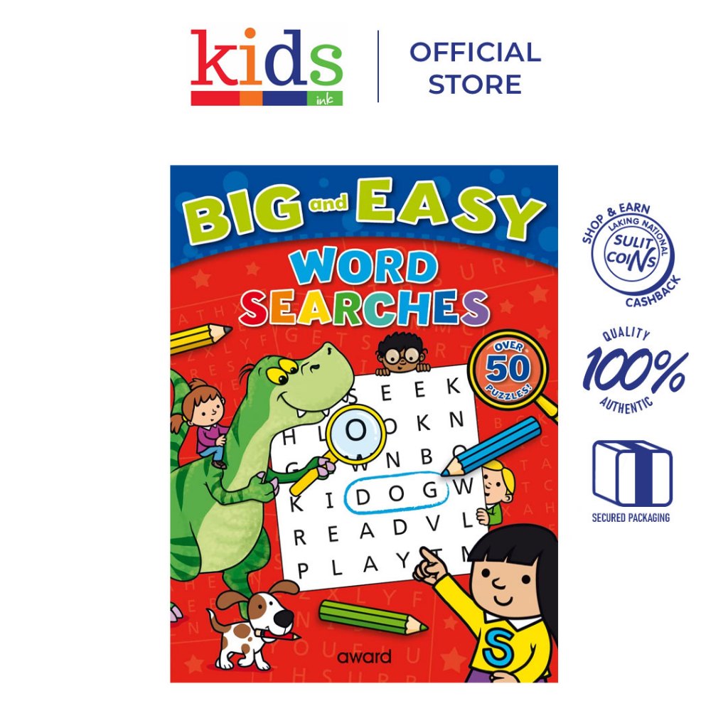 Big and Easy Word Searches - Kids Ink | Shopee Philippines