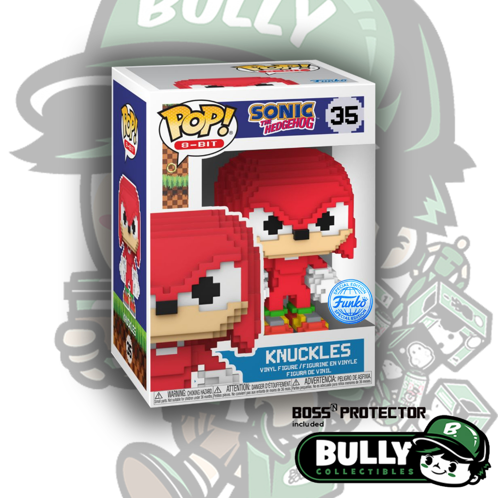 Funko POP! 8-Bit: Sonic the Hedgehog - Knuckles (FSE) 35 With Boss ...