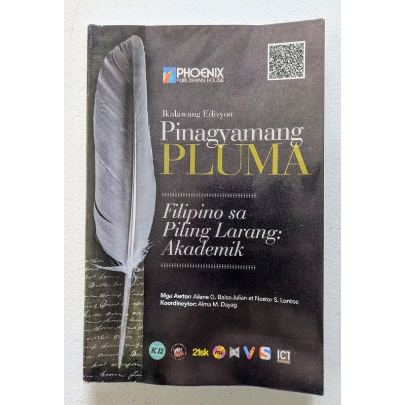 Pinagyamang Pluma : Filipino sa Piling Larang Akademik (Used) | Shopee ...