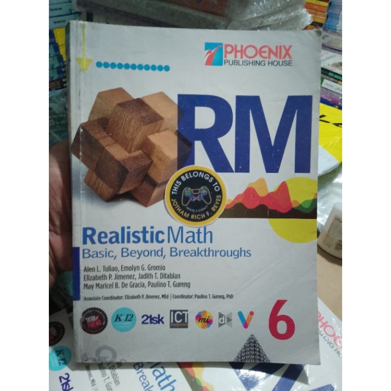 RM REALISTIC MATH grade 6 (use | Shopee Philippines