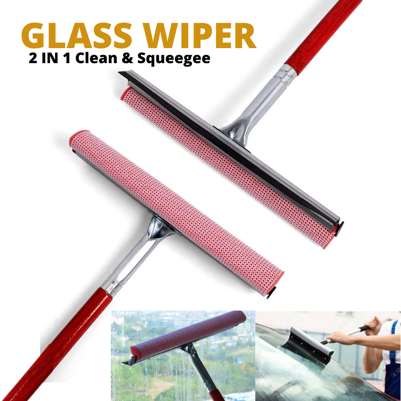 2IN1 Window Wiper with Sponge Squeegee, Car Windshield Wiper Washer ...
