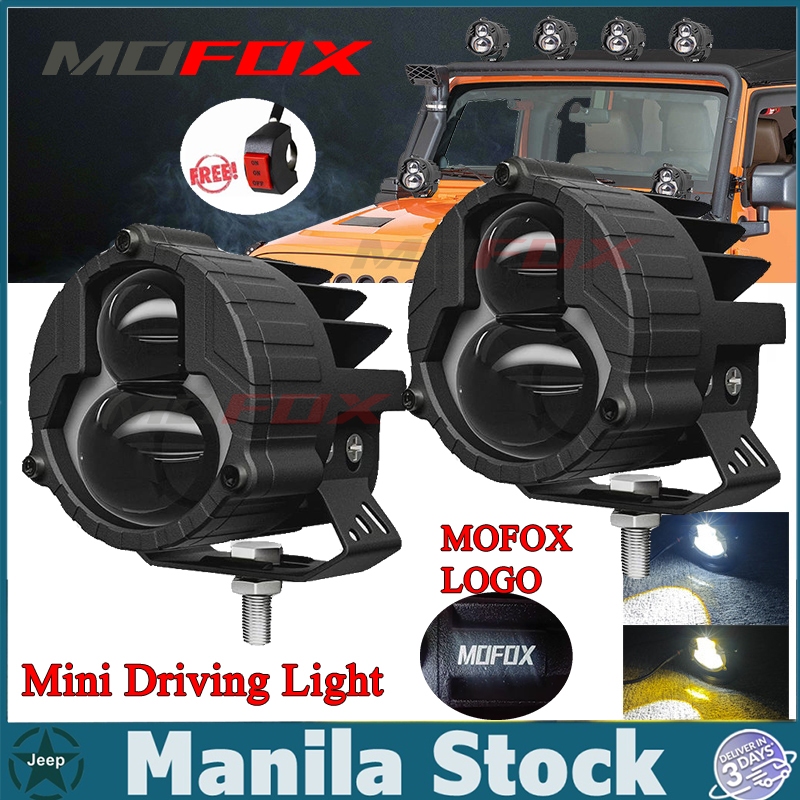 MOFOX N2 Laser Gun 60W Dual Color Mini Driving Light Waterproof For Motorcycle Car Auxiliary ...